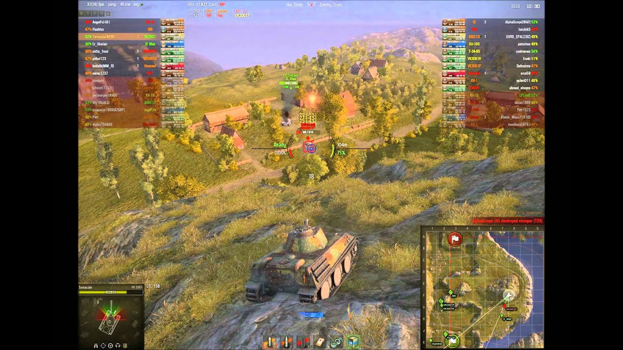 WoT - VK2801 - Tier 6 scout of d00m ^^ - YouTube