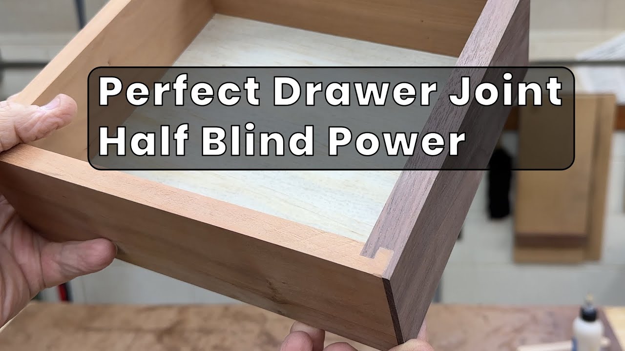 Half Blind Locking Rabbet Joint Tutorial Woodworking Made Easy - YouTube