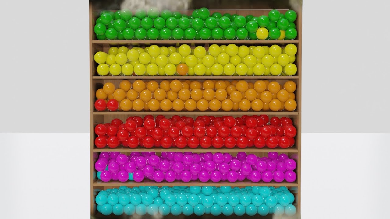 Colors for Kids, Learn colors with lots of colorful candy balls - YouTube