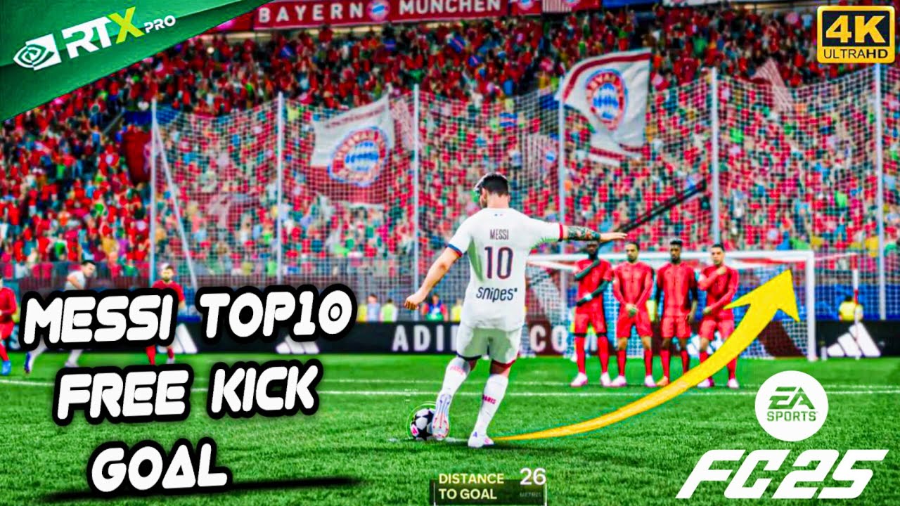 FC 25 | Lionel Messi Top 10 Free Kick Goals in Every Club #1 | Full HD ...
