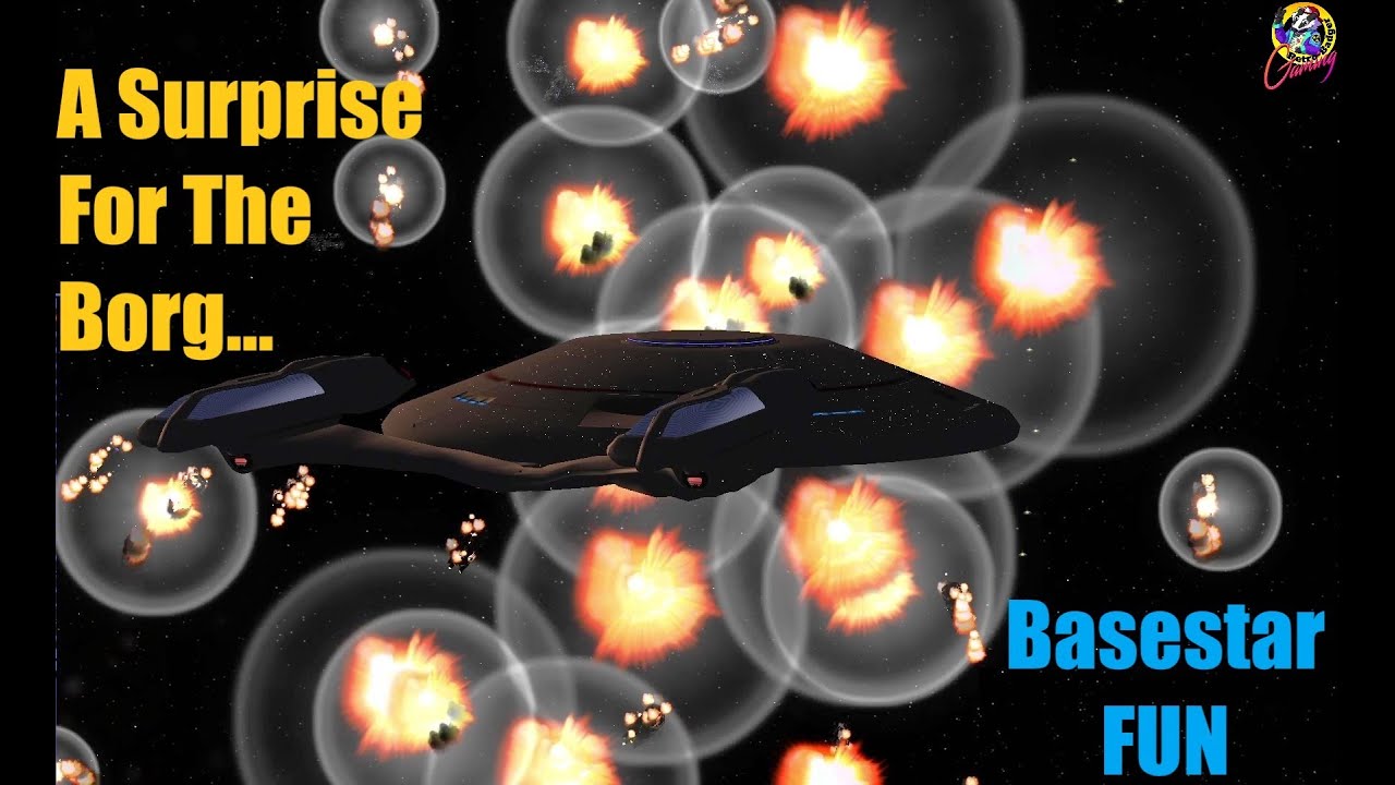 Massive Basestar Fleet + Malons VS TNG Borg Cube - Star Trek Starship Battles Bridge Commander ...