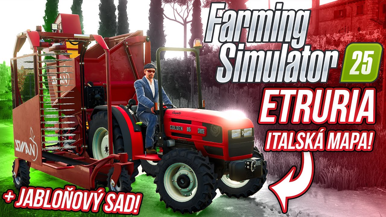 NOVÁ ITALSKÁ MAPA ETRURIA: JABLOŇOVÝ SAD, VÍNO A KRÁSNÁ KRAJINA ...