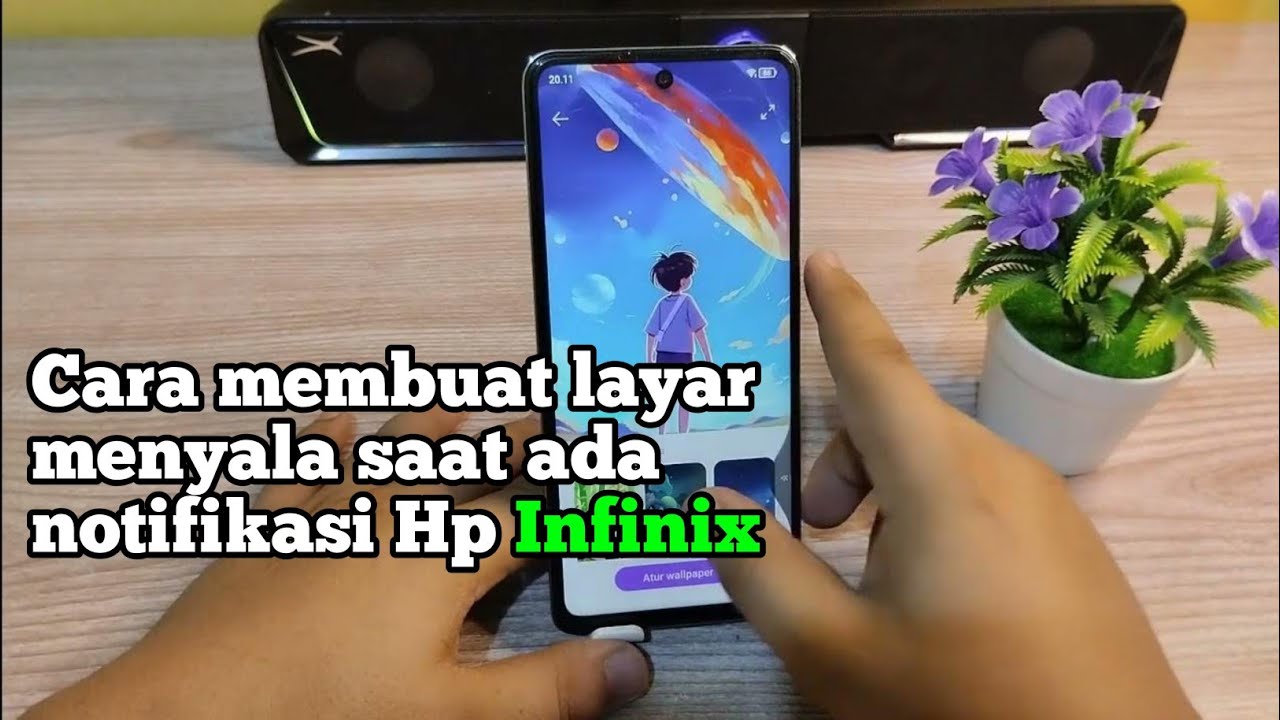 Cara agar layar menyala saat notifikasi masuk Di Hp Infinix - YouTube