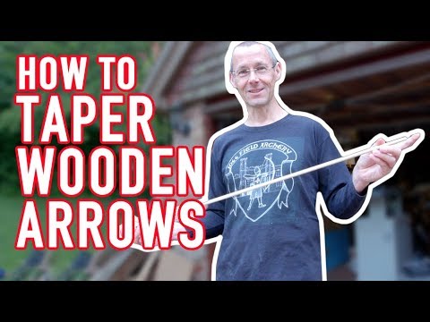 How to - Tapering wooden arrows quickly!! - YouTube