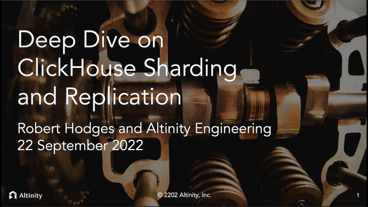 Deep Dive On Clickhouse® Sharding And Replication Tutorial For Clickhouse® Youtube 8523