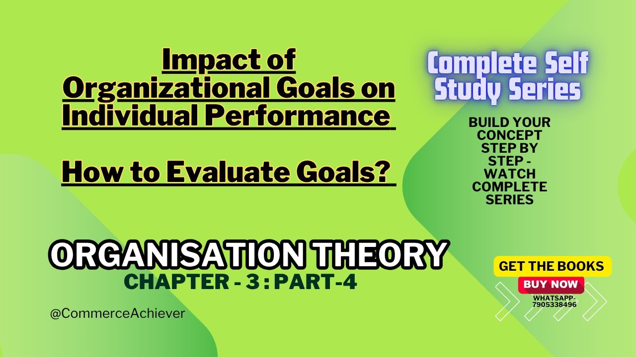 Impact of Organizational Goals on Individual Performance |How to ...