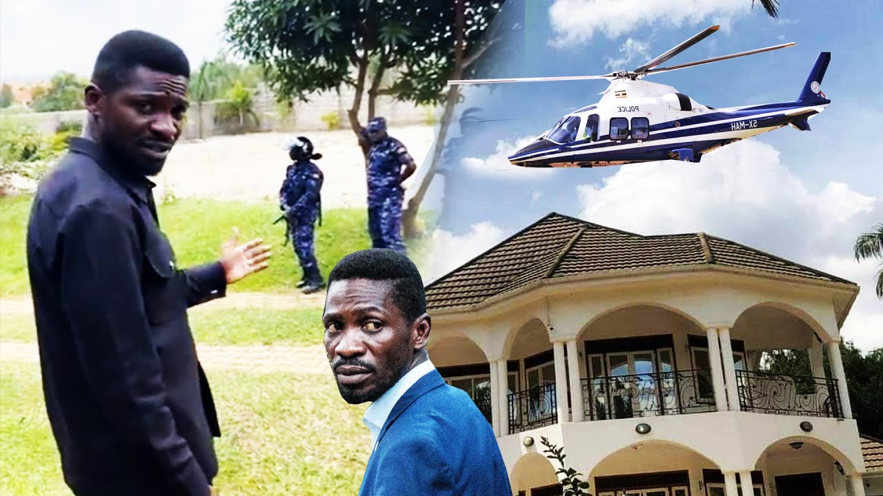 Bobi Wine speaks out under House Arrest. Helicopters and police on ...