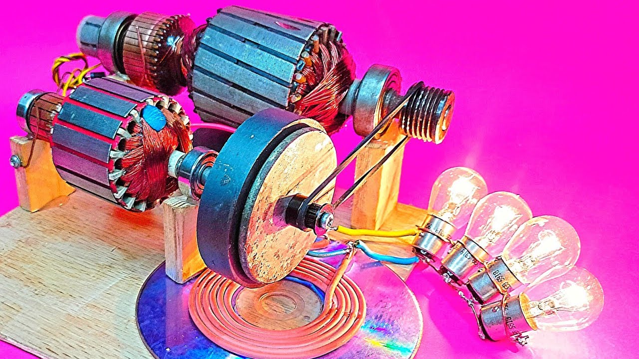 free energy generator Copper wire||free electricity and magnets motor ...