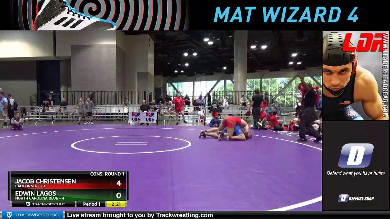 Mat 6 220 Jacob Christensen California Vs Edwin Lagos North Carolina ...