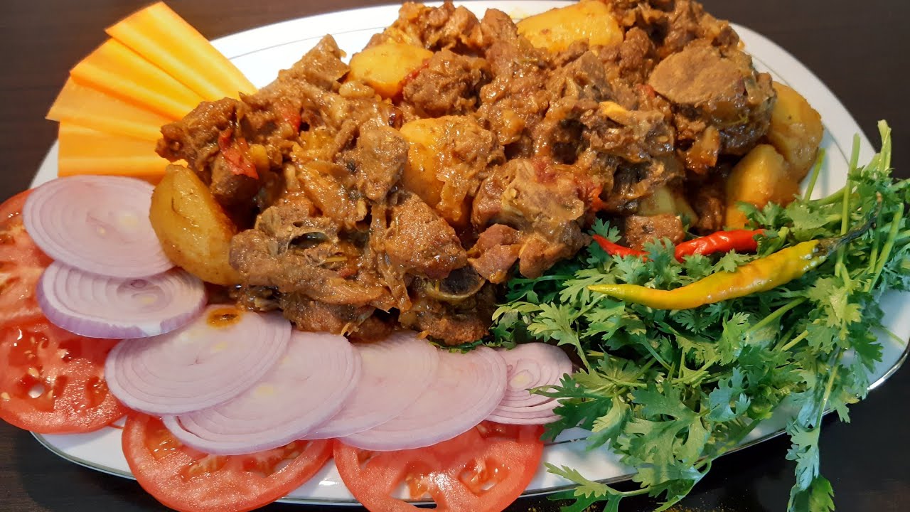 Mutton Masala | Tasty mutton curry | Mutton with potatoes | Spicy and ...