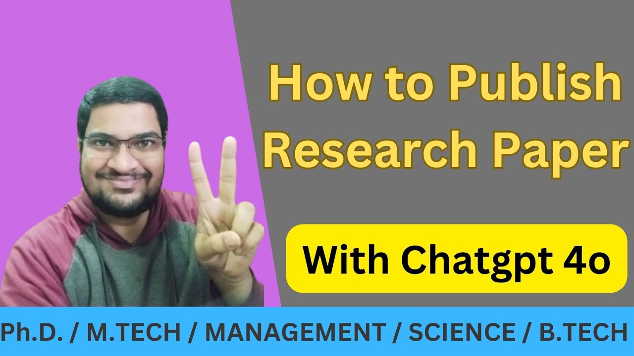 How to Publish Research Paper with Chatgpt 4.0 - YouTube