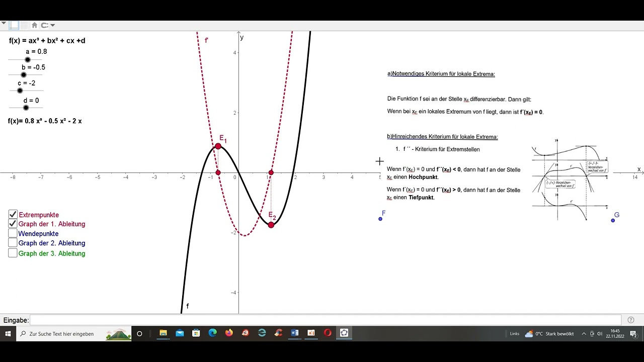 2a - Bedingungen Extrempunkt - YouTube