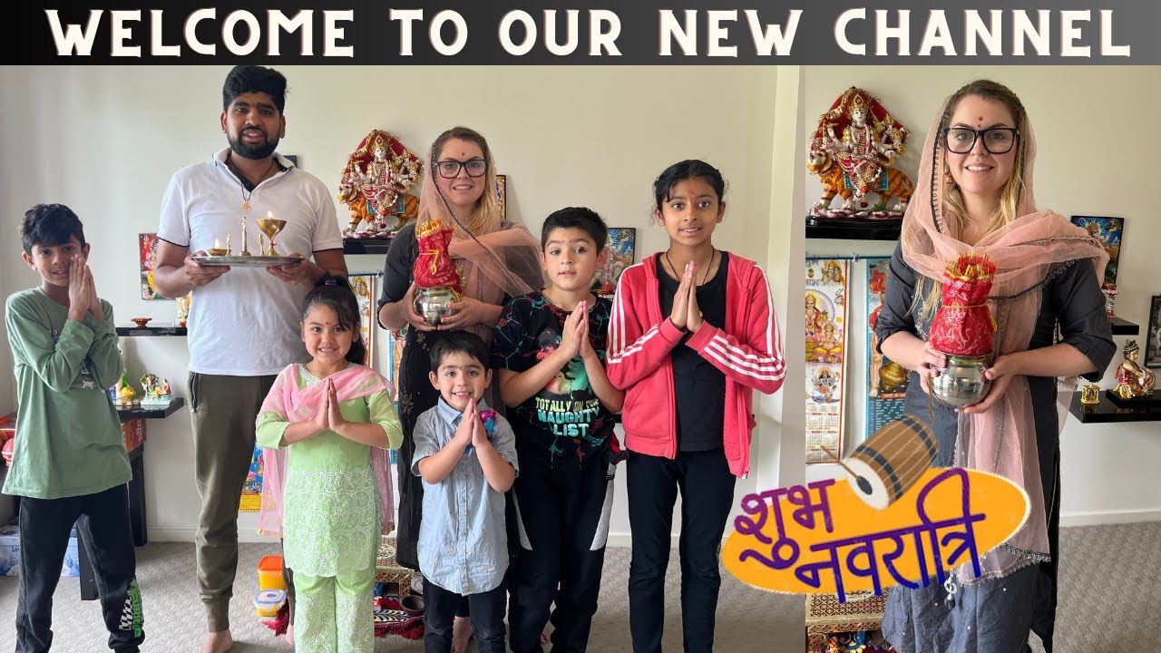 CELEBRATING NAVRATRI IN AUSTRALIA | LOVLEEN VATS & COURTNEY VATS - YouTube