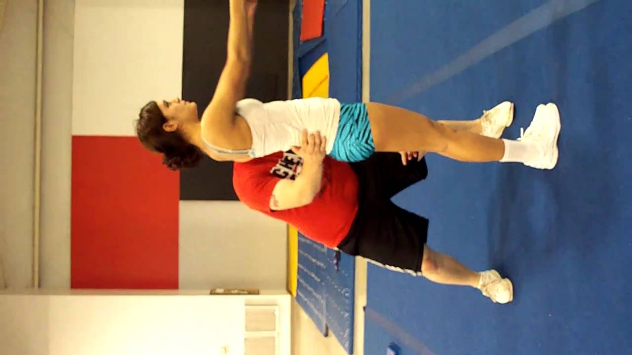 My first back tuck - YouTube