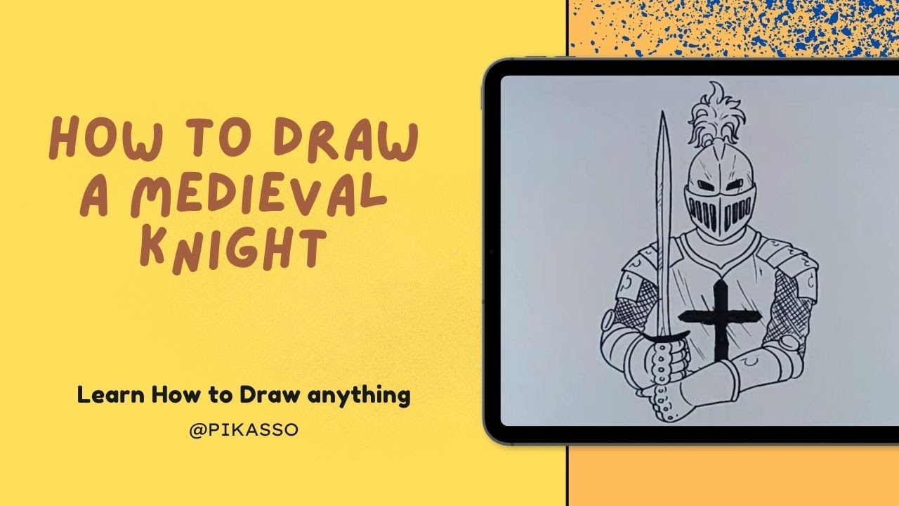 How to Draw a Medieval Knight - YouTube