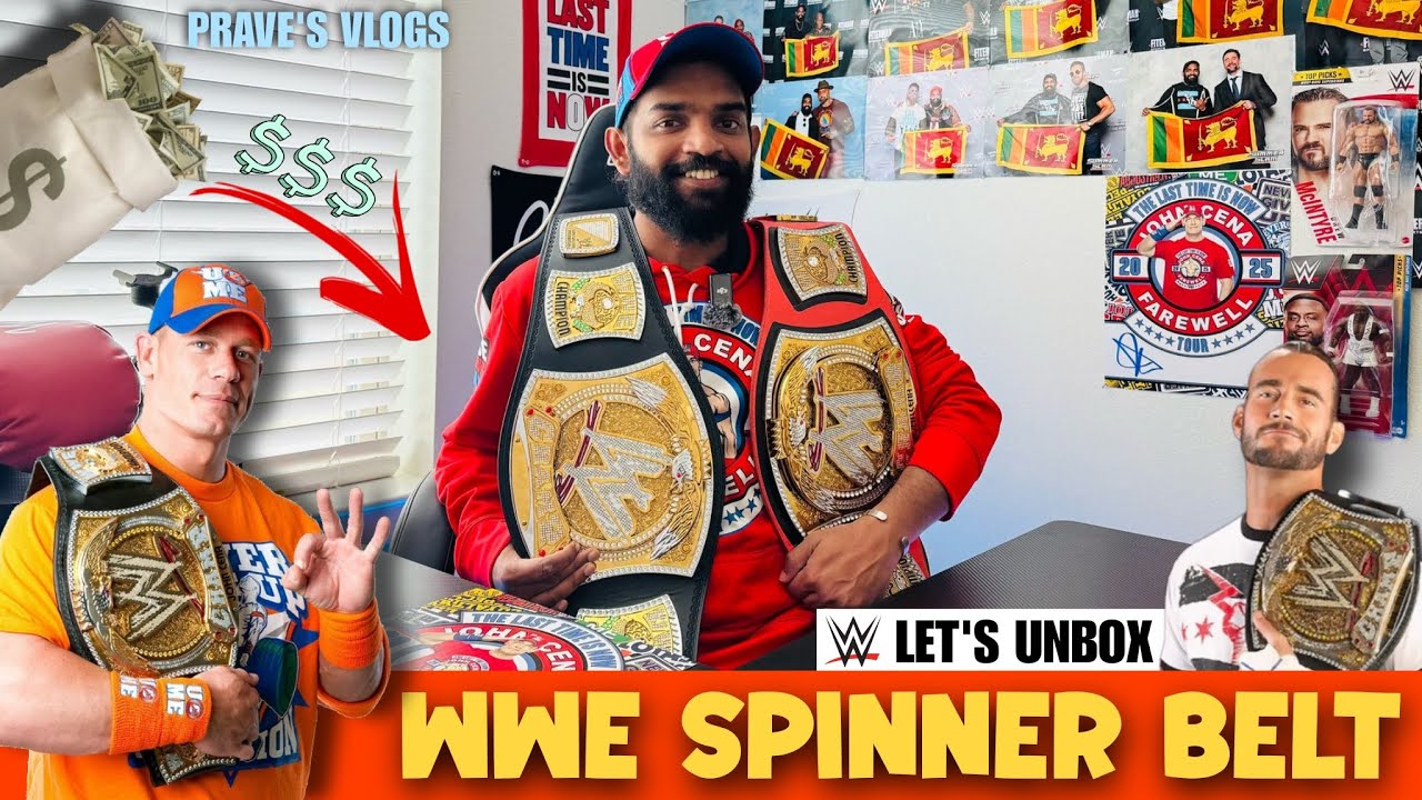 Unboxing the ICONIC John Cena Spinner Title! 💎🔥 (Sinhala) | Prave's ...