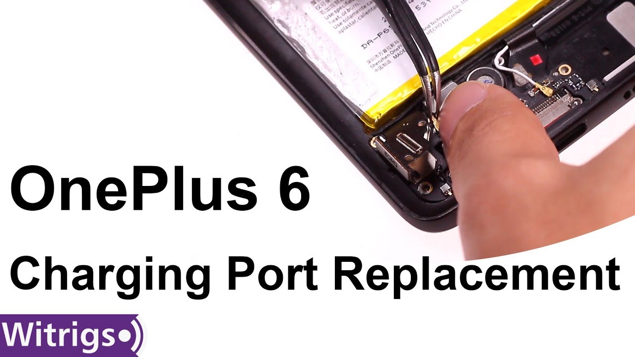 OnePlus 6 Charging Port & Main Flex Replacement - Repair Guide - YouTube