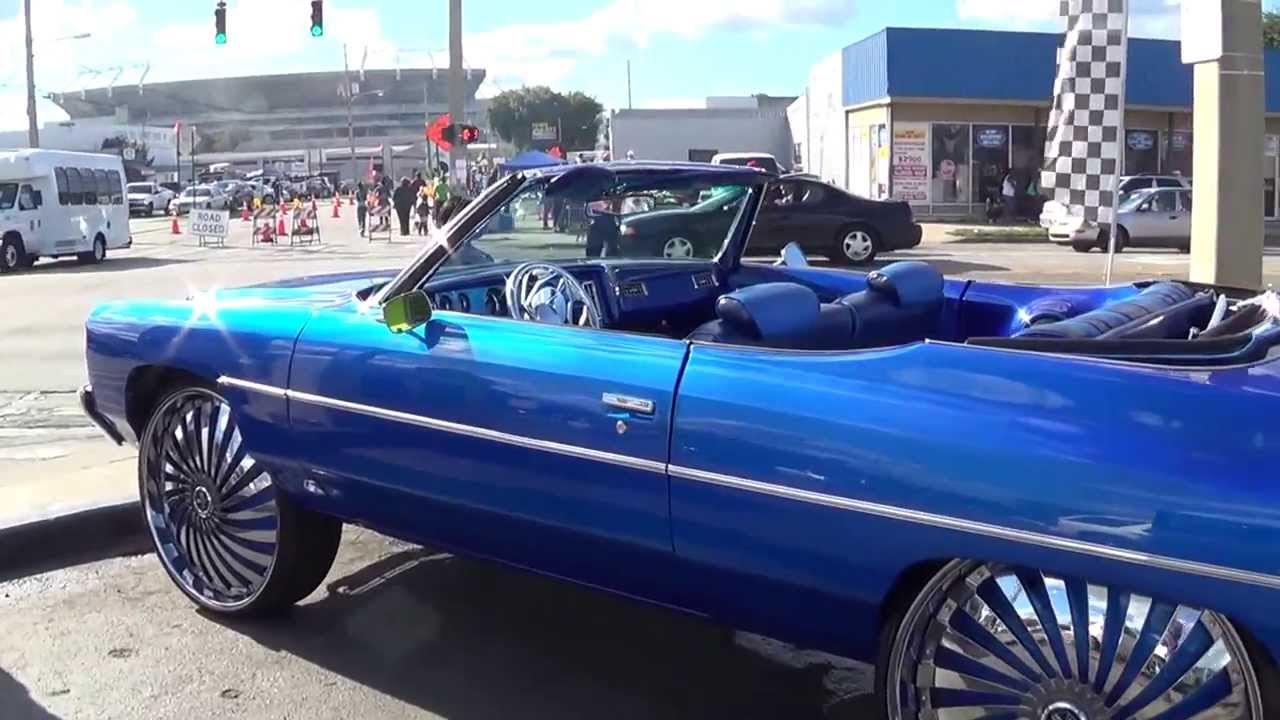 Wet Kandy Blue Donk Posted On OBT Tucking 30" DUB Swirls Orlando ...