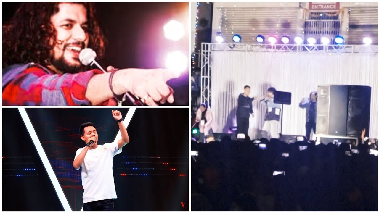 Pramod kharel legend singer and Ram Limbu voice of Nepal winner at hile ...