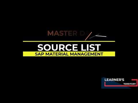 How to create Source List in SAP? | Source list creation | SAP Material Management Course - YouTube
