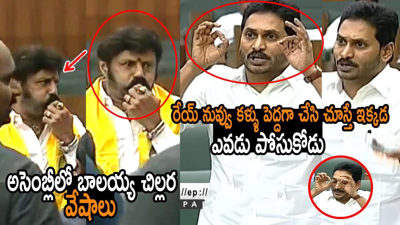బాలయ్య పరువు తీసిన జగన్ : See How Ys Jagan Angry On Blakrishna & TDP ...