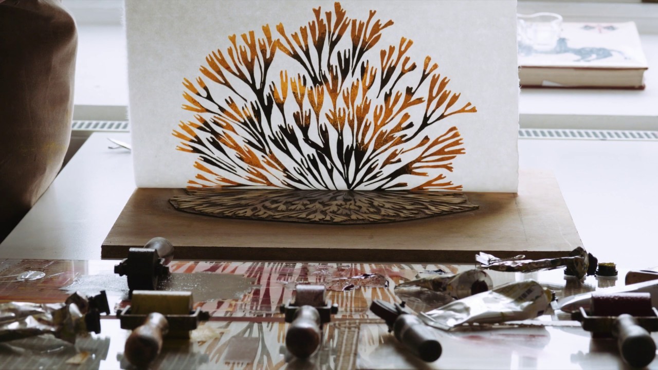 The making of a Channel Wrack print. - YouTube