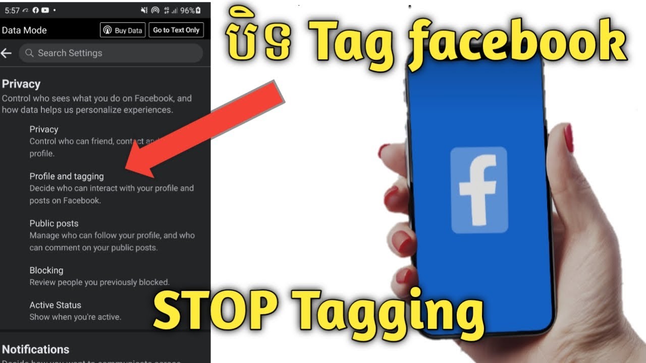 របៀបបិទ Profile and Tagging កុំឲ្យគេ Tage ចូល Facebook របស់យើង ,How to ...