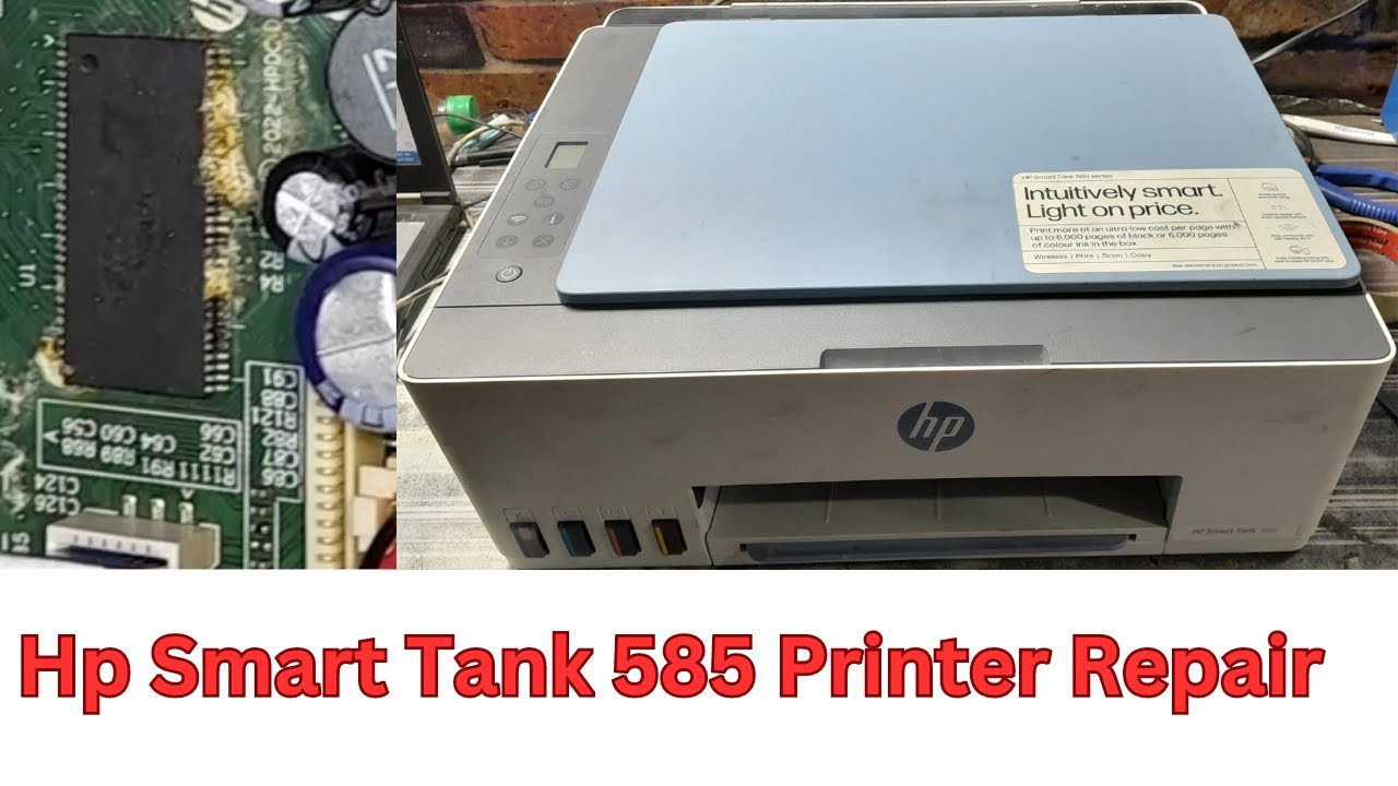hp smart tank 585 printer repair | hp smart tank 585 error - YouTube