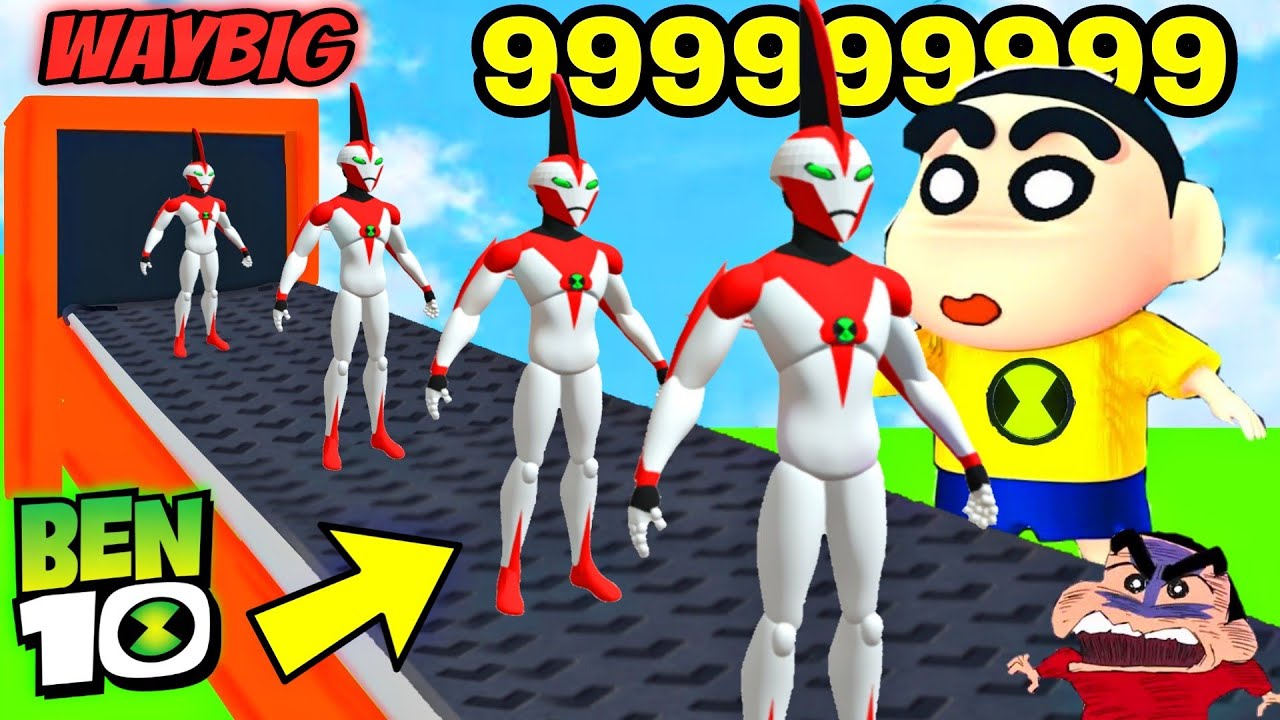 Shinchan Opened BEN 10 WAYBIG Factory With his Friends Oggy In ROBLOX ...