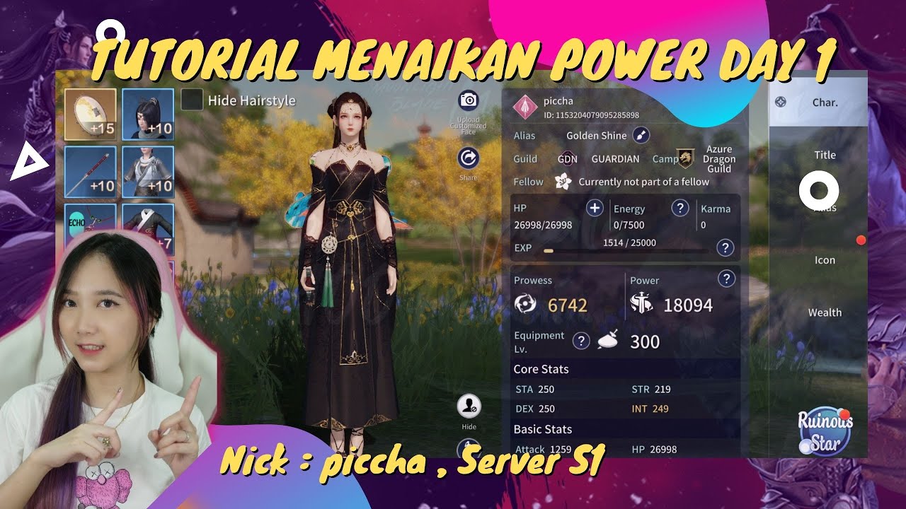 Tutorial Up Power Moonlight Blade M Day 1 | Piccha Gaming - YouTube