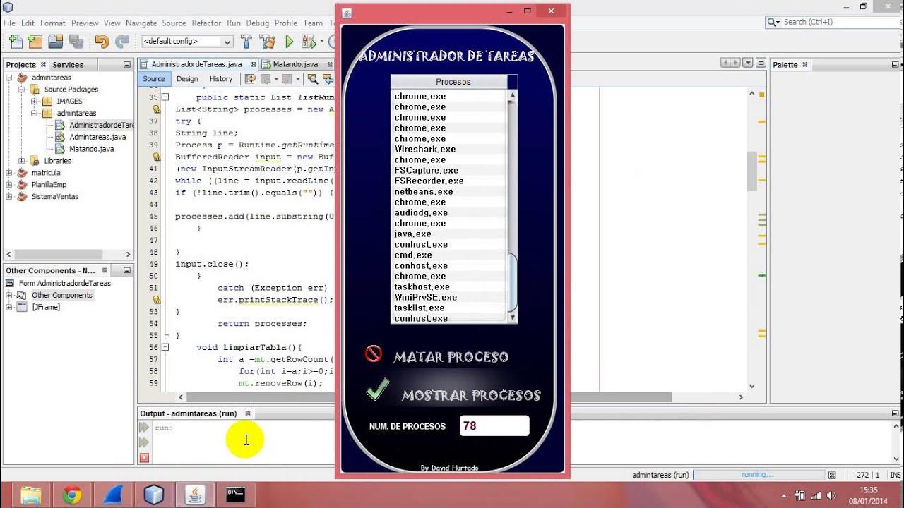 Administrador de tareas en Java+NetBeans - YouTube