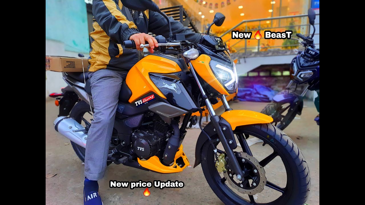 New Tvs Raider 125 💛 Fiery Yellow Colour Update Price & Exhaust Sound 🤩 ...