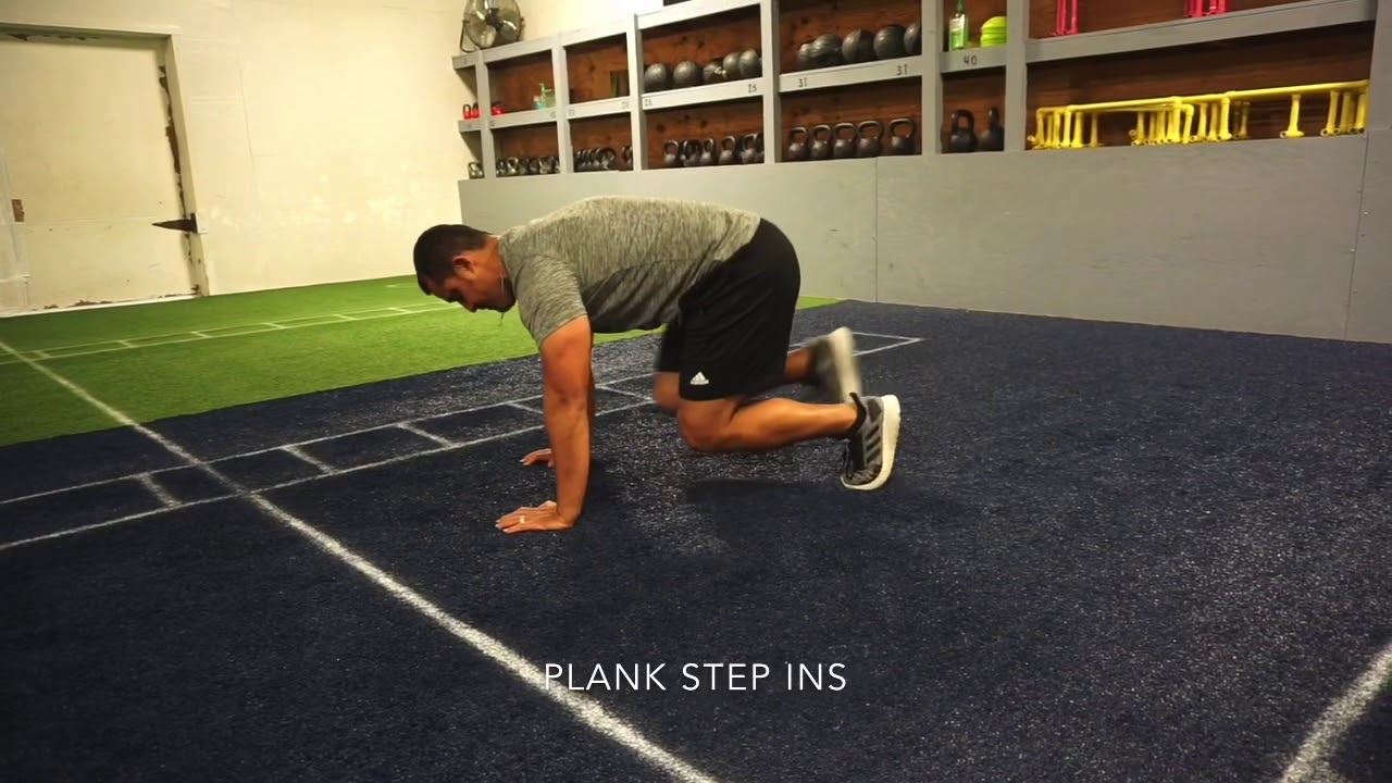 Plank step ins - YouTube