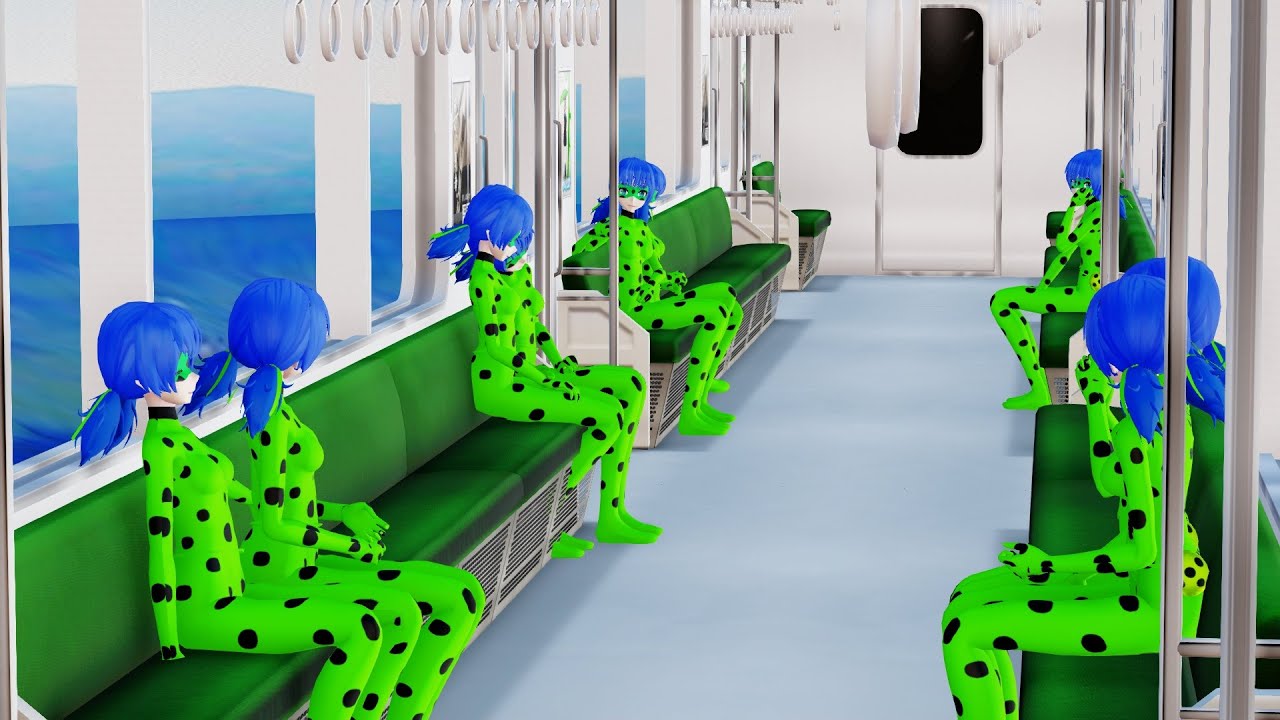 MMD Miraculous Ladybug Train Scene - YouTube