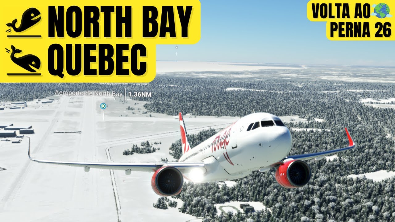 NORTH BAY (CYYB) QUEBEC (CYQB) • A320neo • AIR CANADA ROUGE • FLIGHT ...