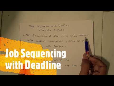 Job Sequencing with Deadlines Greedy Method | Theory + Solved Examples| Analysis of Algorithm ...