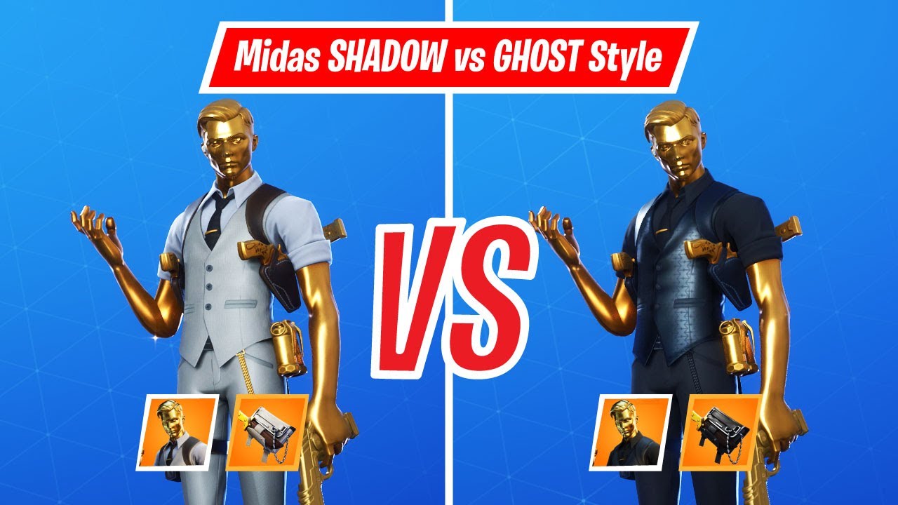 SHADOW Midas vs GHOST Midas Style - All Cosmetics Closer Look | Which ...