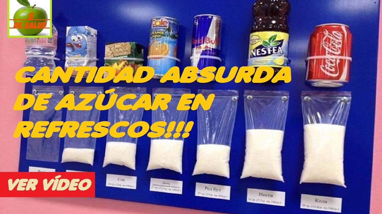 NO CREERÁS LA CANTIDAD DE AZÚCAR QUE CONTIENEN LOS REFRESCOS - S DE ...