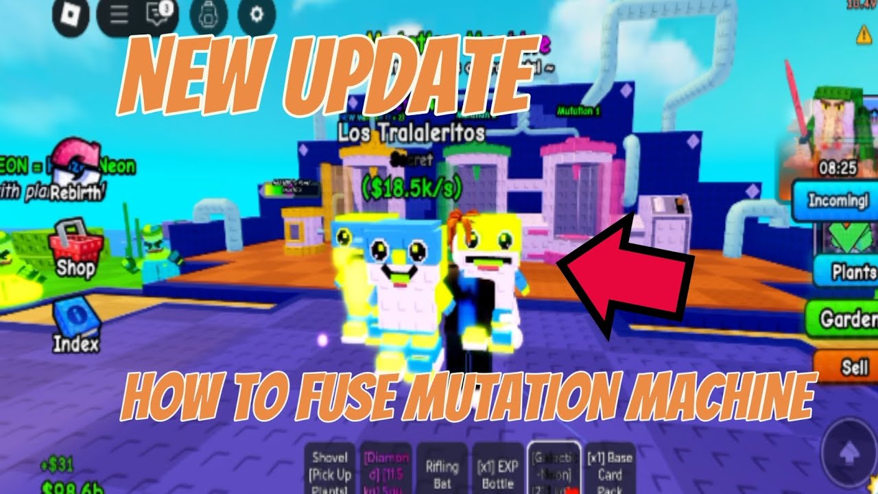 HOW TO FUSE MUTATION MACHINE IN ROBLOX PLANTS VS BRAINROTS - YouTube