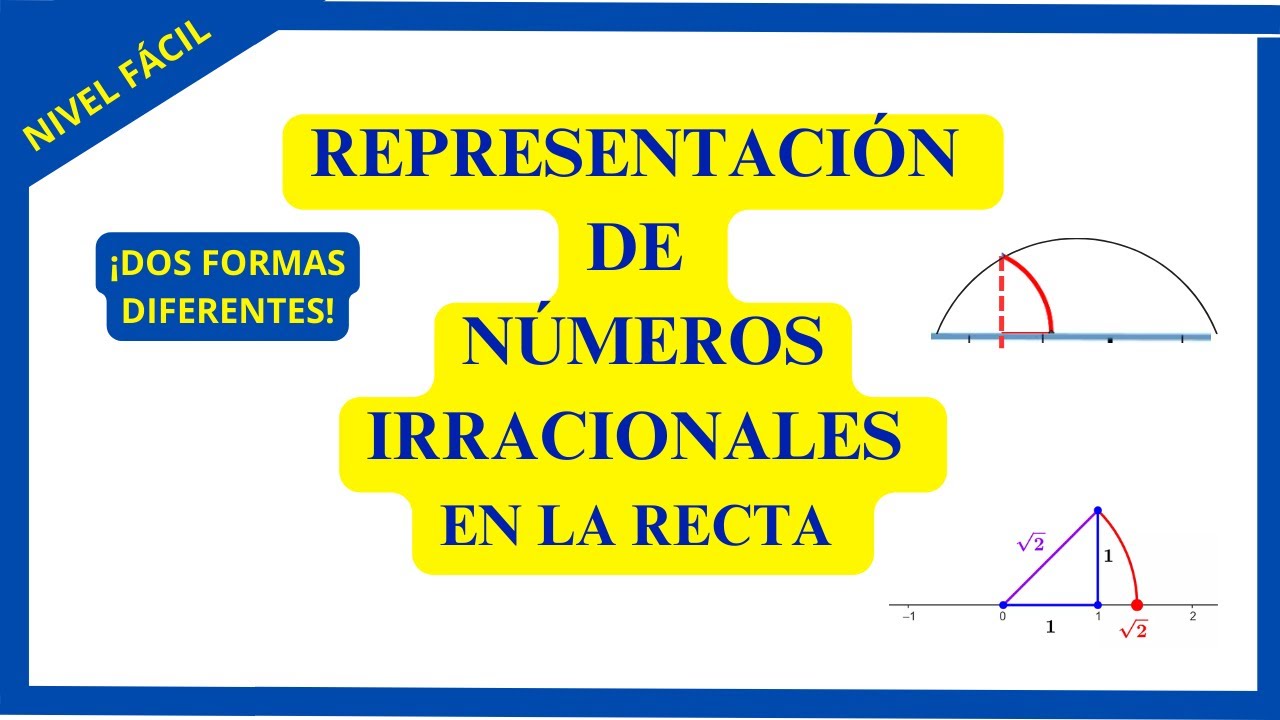 DESCUBRE CÓMO Representar NUMEROS IRRACIONALES de forma MUY FÁCIL ...