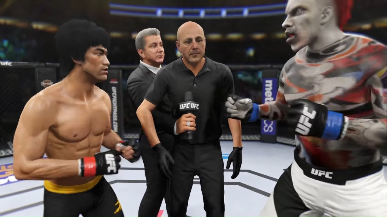 Bruce Lee vs. Scary Terror - EA Sports UFC 2 - Dragon Fights - YouTube