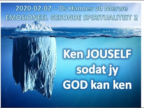 2020-02-02 "KEN JOUSELF SODAT JY GOD KAN KEN" Ds Hannes van der Merwe ...