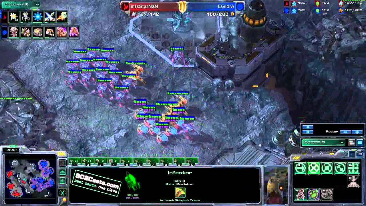 IdrA vs StarNaN ZvP Starcraft 2 Pro Ladder - YouTube