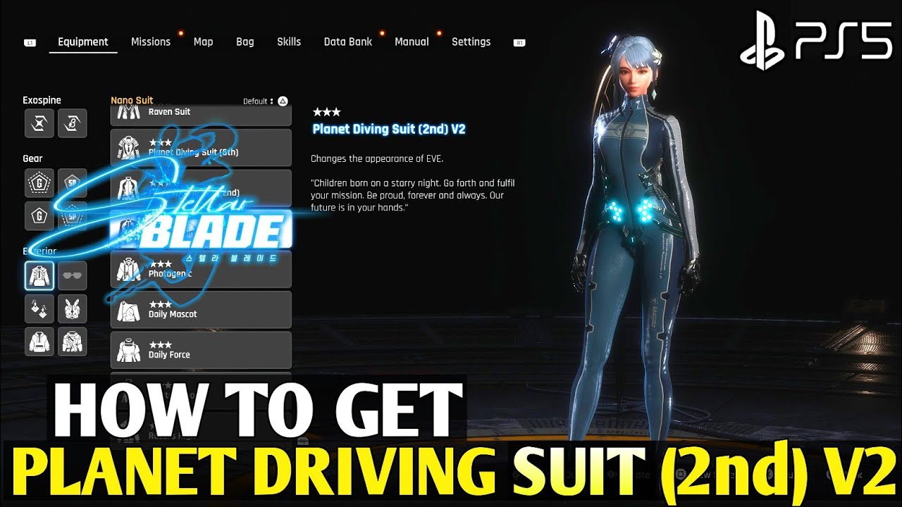 How to Get Planet Diving Suit STELLAR BLADE Planet Diving Suit V2 Location|Stellar Blade NG+ ...