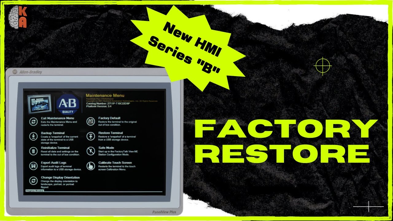 🩺 RESTAURAR HMI PanelView [Series B] a valores de fabrica || Reset ...