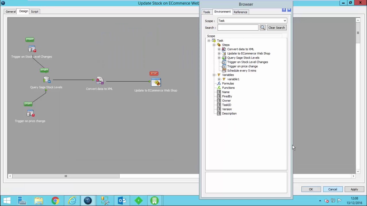 Part 2 Updating eCommerce from Sage Demo: A closer look at TaskCentre ...