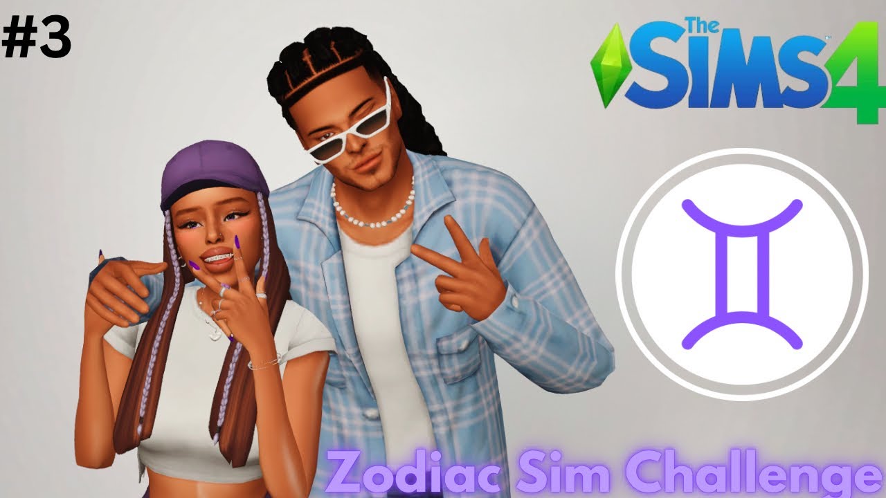 The Sims 4 | Creating Gemini Sims for My CAS Zodiac Challenge - YouTube