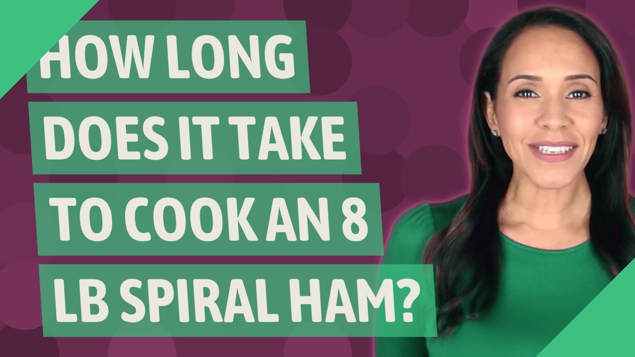 How long does it take to cook an 8 lb spiral ham? - YouTube