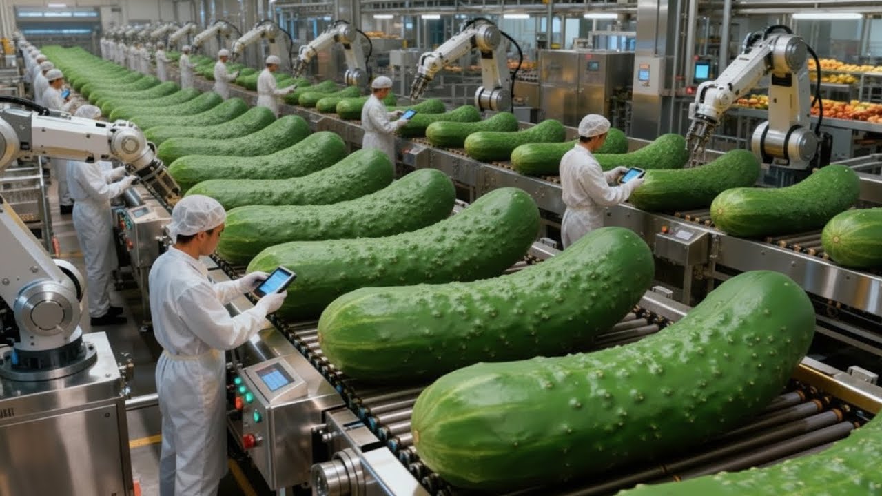 Inside the Factory: How Fresh Cucumbers Are Turned Into Perfect Crispy ...