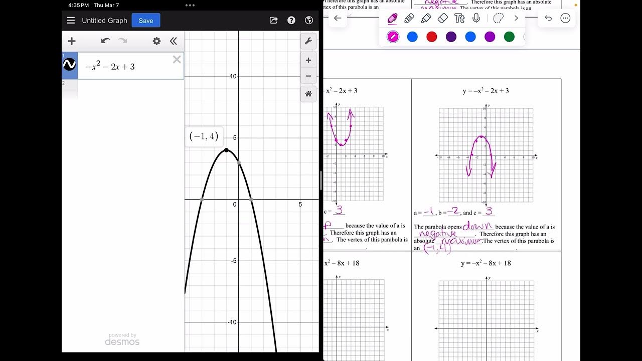 Intro to QUADRATICS review GRAPHING - YouTube
